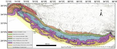 Suture Zone of the Himalayas has become tectonically active.
