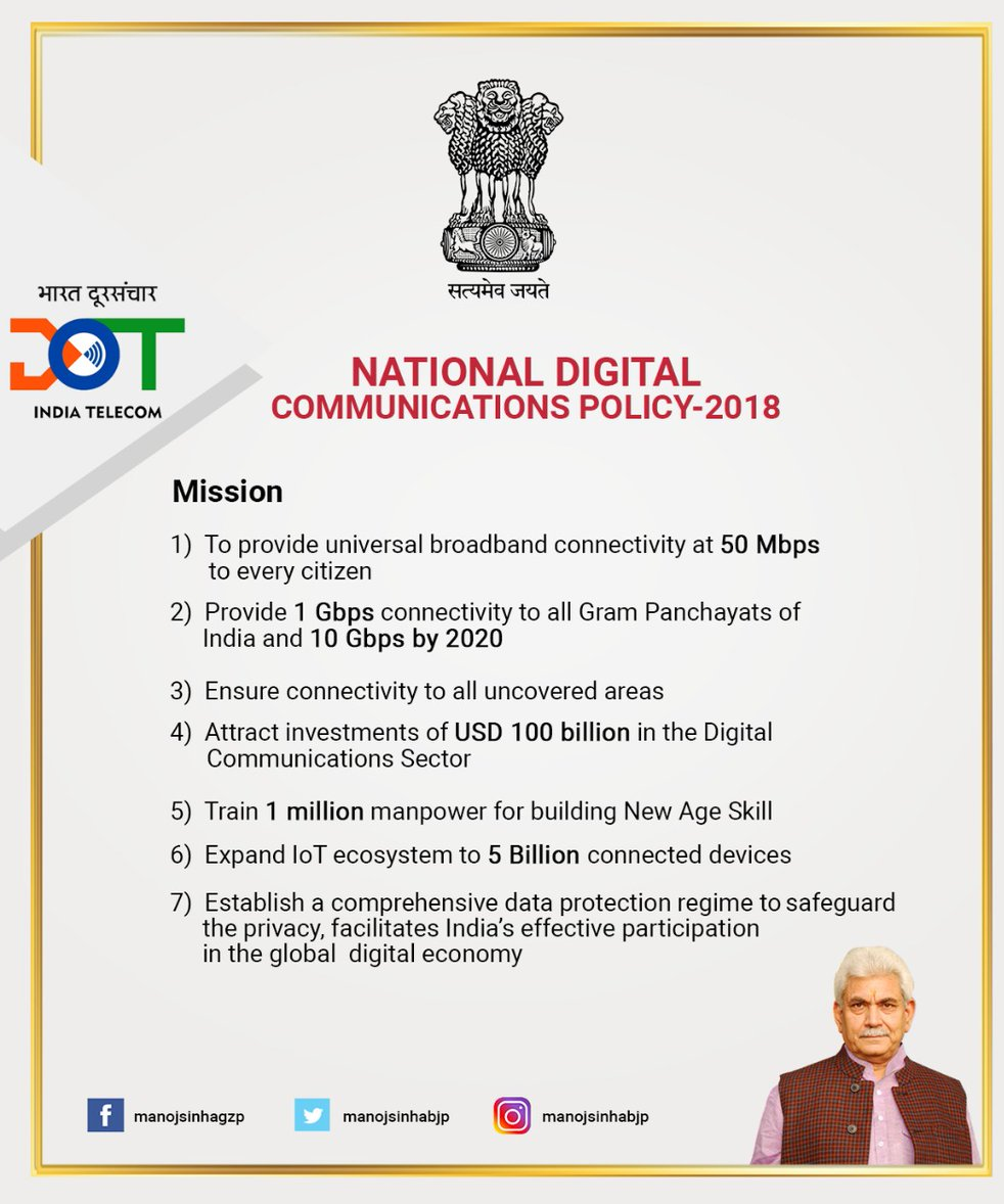 National Digital Communications Policy-2018 - GS SCORE