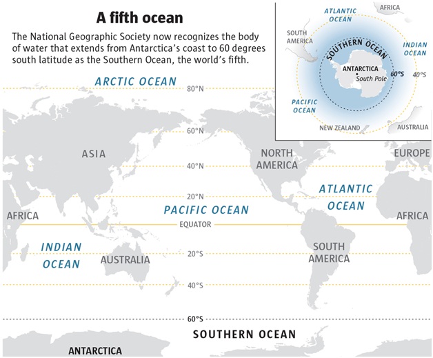National Geographic officially recognizes the Southern Ocean as World’s ...
