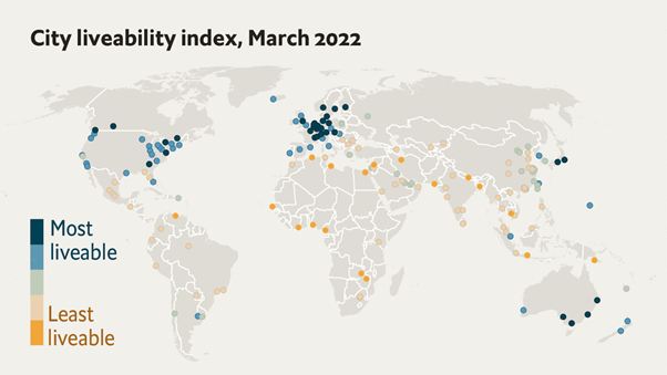 Global Liveability Index 2022 - GS SCORE