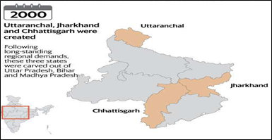 Evolution of India’s map since 1947 - GS SCORE