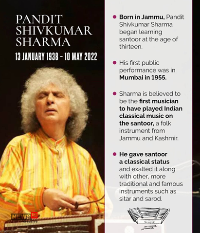Legendary santoor maestro Pandit Shivkumar Sharma passes away - GS SCORE